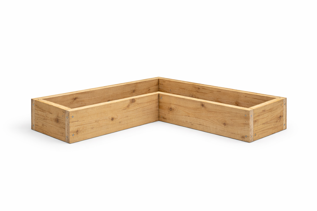 Rough Sawn Corner Garden Trough Planter | 3 Sizes