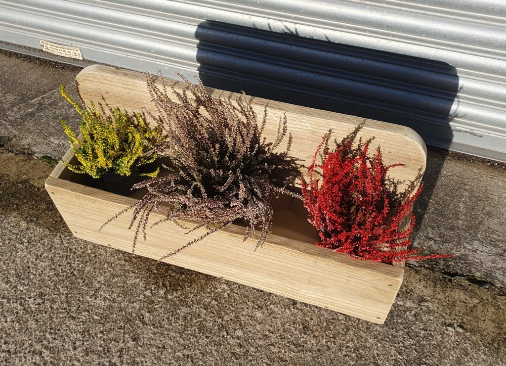 Wall Mounted Rough Sawn Garden Trough 70cm long x 15cm wide - Garden ...